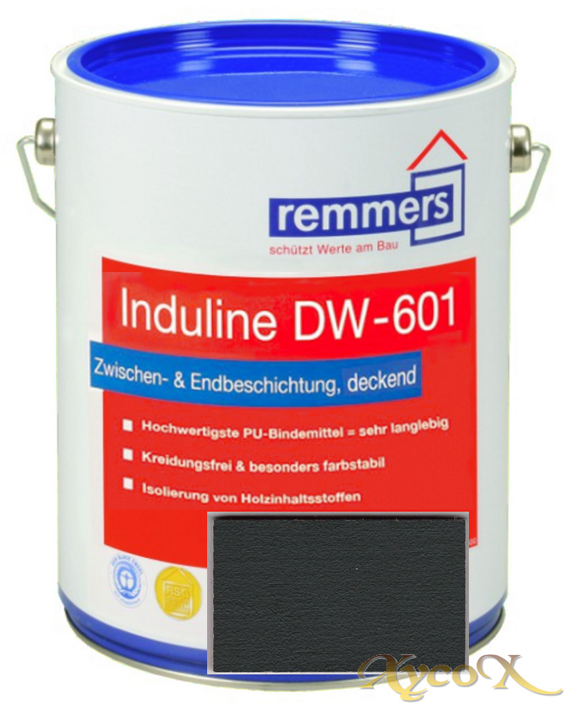 Remmers hochdeckende Farbe Induline DW-601 Aqua Stopp anthrazitgrau