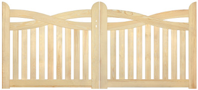 RahmenTor "Split", Holz - Gartentor mit stabilem Rahmen