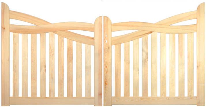 RahmenTor "Split", Holz - Gartentor mit stabilem Rahmen