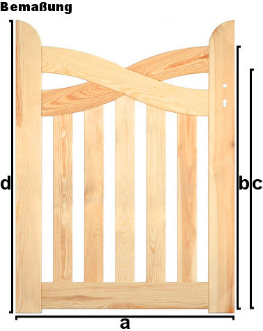RahmenTür "Split", Holz-Gartentüren mit stabilem Rahmen