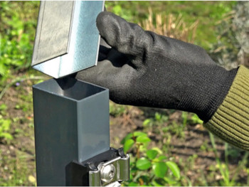 Zaunpfosten-Verstärkung für 6x4 cm Zaunpfosten, sendzimirverzinkt