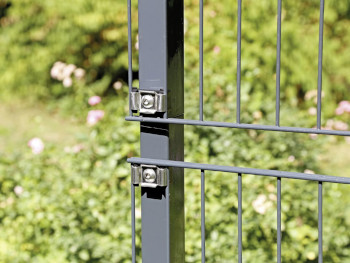 Zaunpfosten-Adapter für 6x4 cm Pfosten, feuerverzinkt